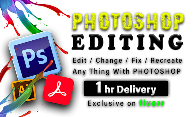 Edit image, modify pdf or anything in photoshop by Warrior_xcrown | Fiverr