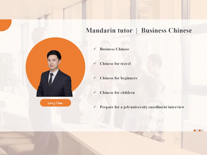Teach you chinese mandarin and business chinese by Lerry_chen | Fiverr