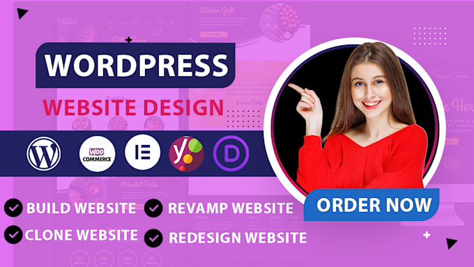 Build, design, redesign, edit, rebuild, clone, fix or revamp wordpress ...