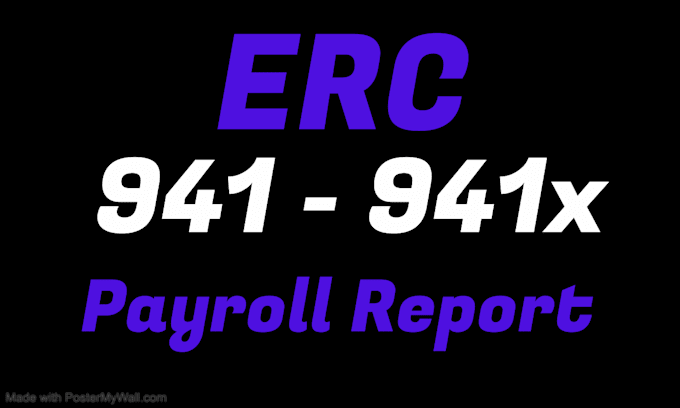 Do paper work for erc, ertc credit, payroll, 941, 941x, 940, profit and ...