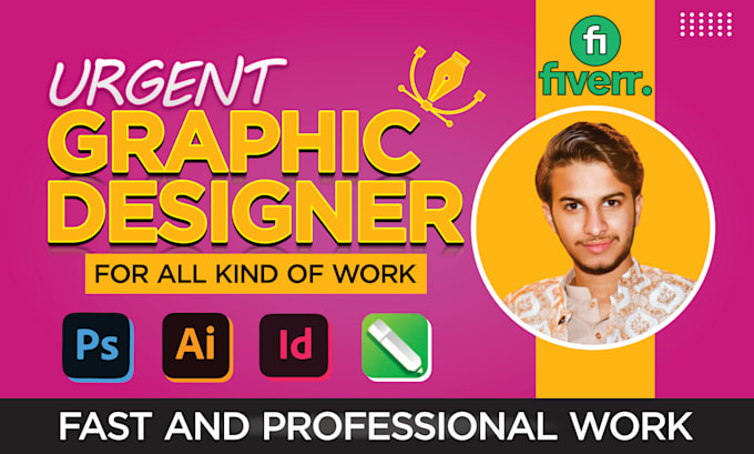 Be your urgent graphic designer for any project by Malikmukhtyar29 | Fiverr