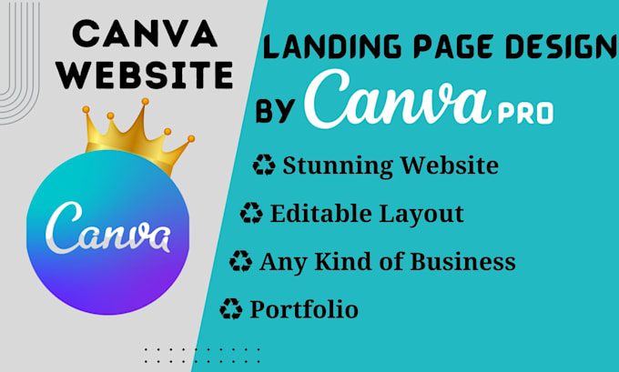 Design stunning canva website and canva customizable templates ...