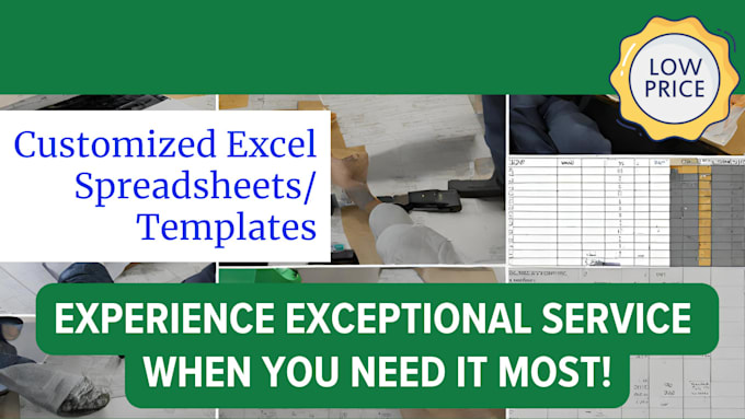 Create customized excel spreadsheets templates by Zia_ibn_hasan | Fiverr