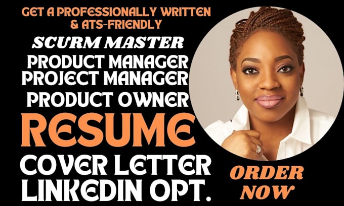 Write project manager, product manager product owner, scrum master ...