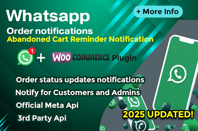 Add whatsapp notifications for woocommerce orders by Ruben2038 | Fiverr