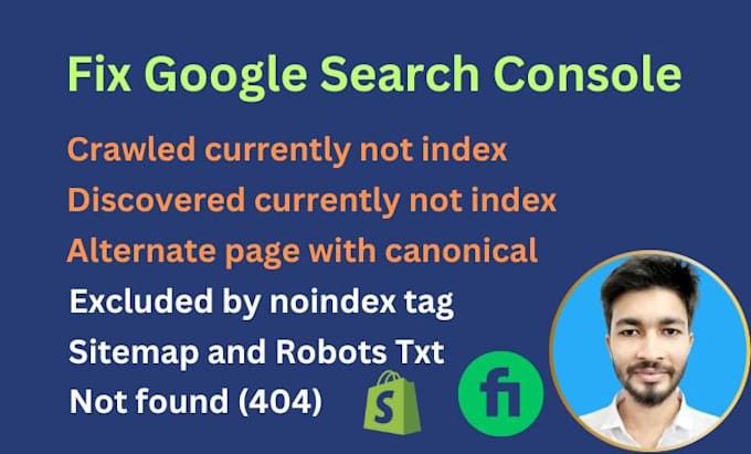 Fix index coverage errors on google search console by Googleindex_a | Fiverr