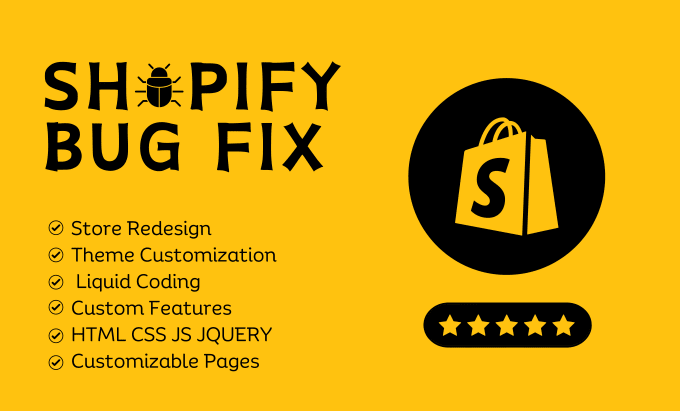 Do Shopify Bug Fix Theme Customization And Custom Coding By Codechief24 Fiverr