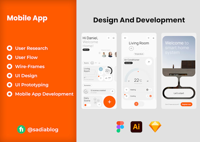 Do mobile app designing for android and ios by Sadiablog | Fiverr