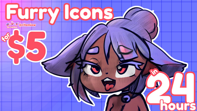 Draw you a cute pfp icon for you by Miowth | Fiverr