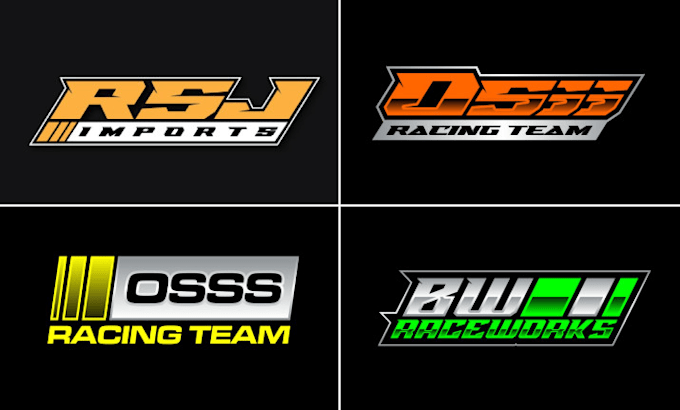Do motorsports car bike racing team or club logo design by Kingxbrand ...