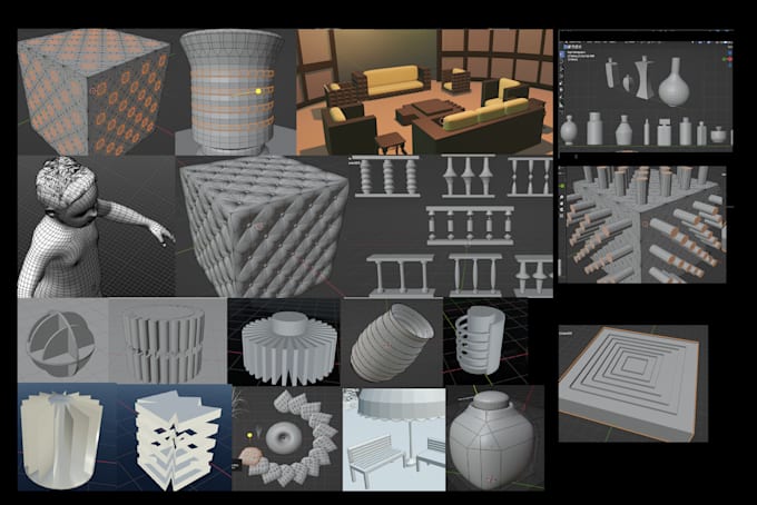 Create 3d hard surface models in blender by Zatnex_solution | Fiverr