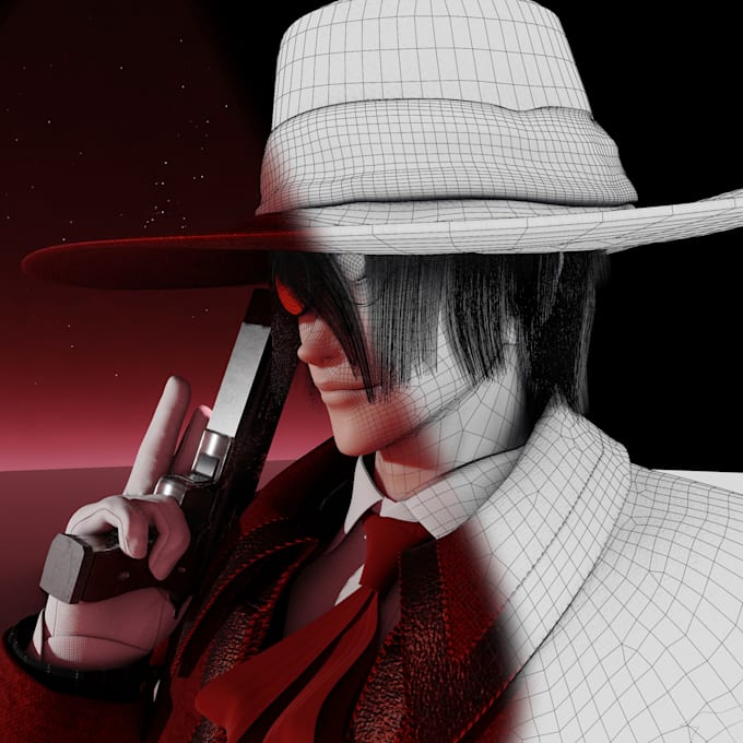 Make high quality 3d model for games ,animations and vtube by Ganex07 ...