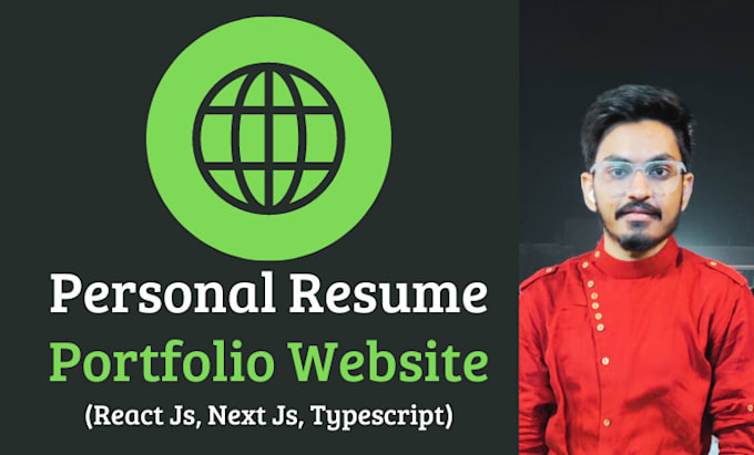 Create personal resume, portfolio website in react or next by ...