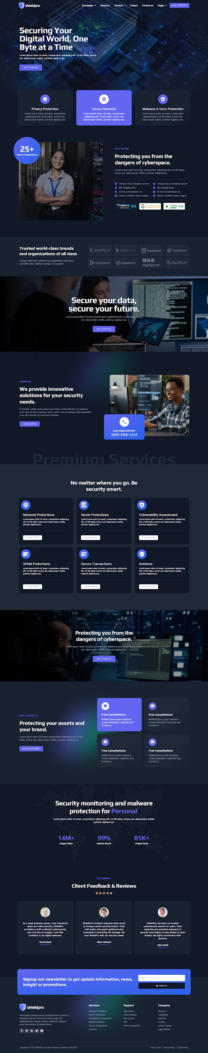 Be your professional full stack wordpress website and frontend web ...