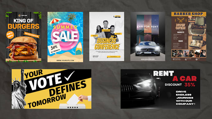 Make striking promotional designs for your company by Gabicurea | Fiverr