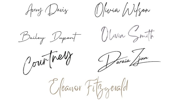 Design scripted, signature, cursive, handwritten logo by Hunzla ...