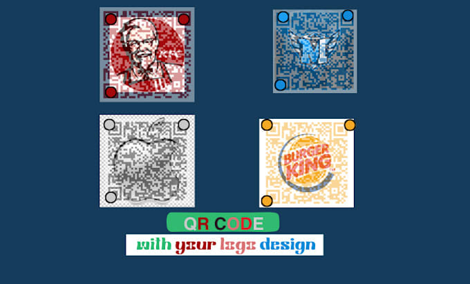 Create custom qr code design with your logo by Kinzashahnawaz1 | Fiverr