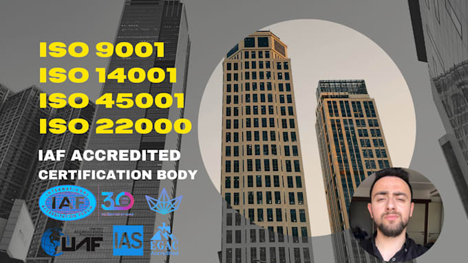 Provide iso 9001, 14001, 45001, 22000 certification by Sukru_cert | Fiverr