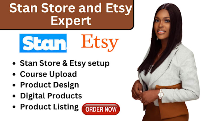 Setup stan store design etsy digital product upload products for your stan store by Hannah ...