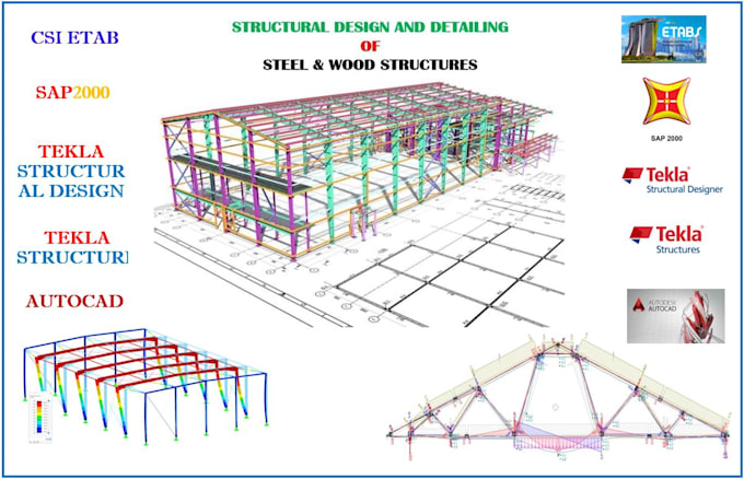 Do structural analysis and design of steel, wood and concrete structure by Sultansafwan | Fiverr