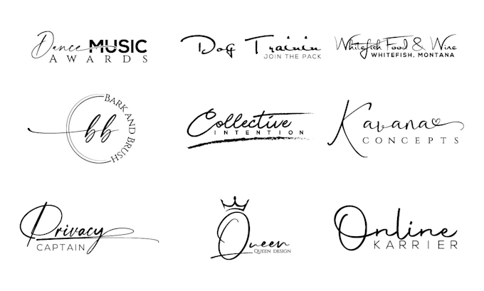 Create professional signature, photography, handwritten logo by ...