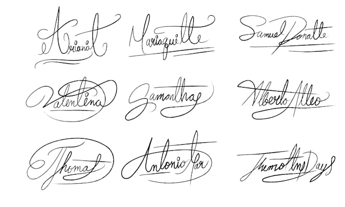 Design handwritten, cursive, scripted, calligraphy logo by Wariz ...