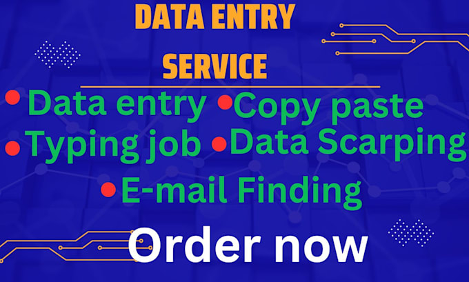 Do unerring data entry, copy paste, web recharge work by Saidul322 | Fiverr