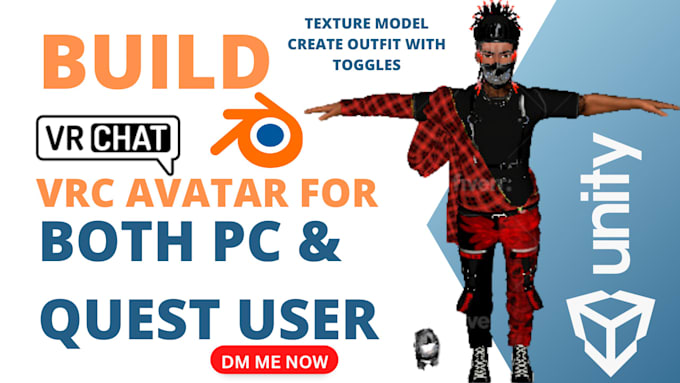 Do commission for vrc avatar vrchat model nsfw avatar and outfit