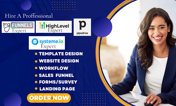 Setup ghl, hubspot, activecampaign, systeme io, mailchimp, clickfunnels ...