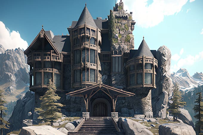 Model 3d realistic game environment for unreal engine and unity game by ...