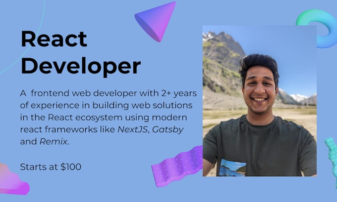 Create your react, nextjs, gatsby and remix wesbites by Mashhoodijaz ...