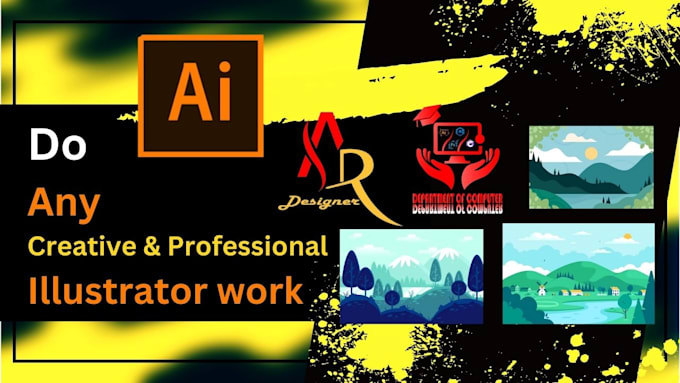 Do anything on adobe illustrator, redraw image, vector art, logo, any ...