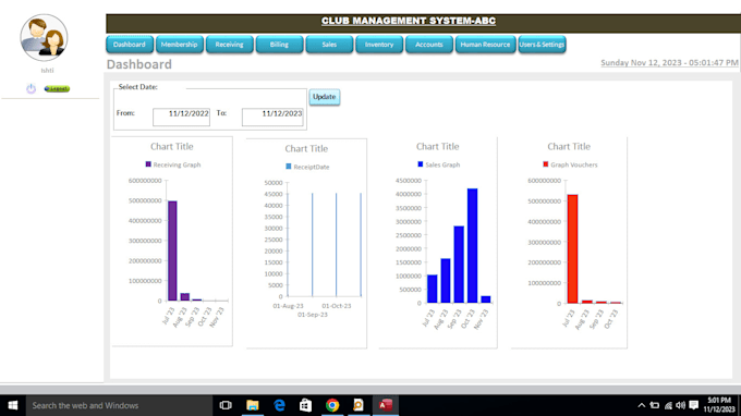 Club management billing system by Ishtideveloper | Fiverr