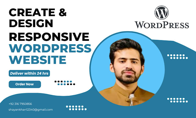Design and create responsive wordpress website by Shayan31 | Fiverr