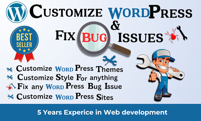 Fix wordpress debug issue, errors, attacks edit theme, plugins, wp help by Mani8686 | Fiverr