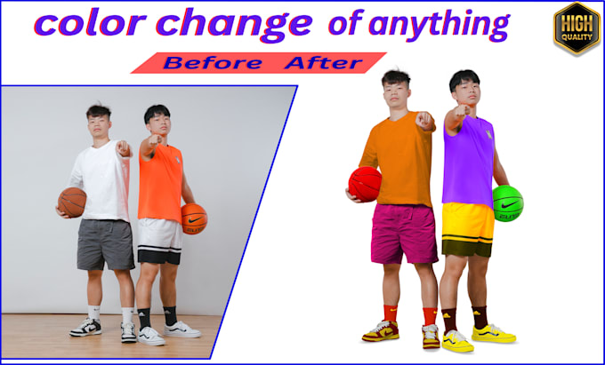 Do image editing,replace color,color change,hair masking by ...