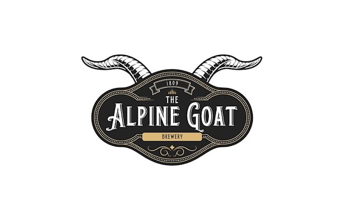 Rustic chic alpine themed farm brewery logo by Samantharamplin | Fiverr