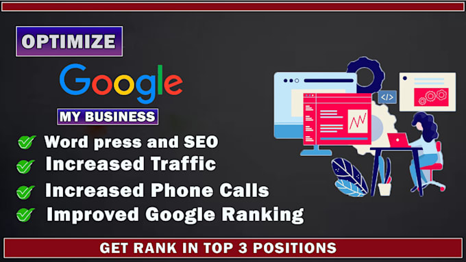 Do gmb ranking, optimization and google map citation, local seo for website by Marjana948 | Fiverr