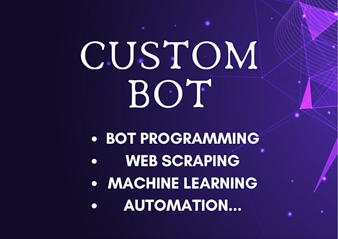 Make Bot For You Using Python By Samarth5854 Fiverr