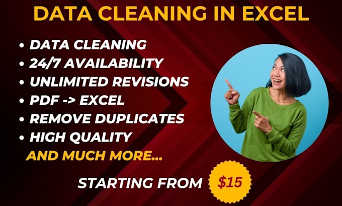 Clean, organize, format and merge excel data for insights by Artbloxpp | Fiverr