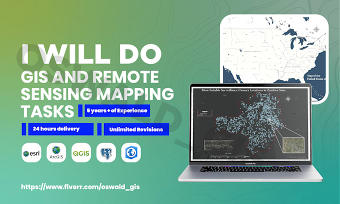Do spatial analysis, gis mapping, web gis, arcgis, qgis by Oswald_gis | Fiverr