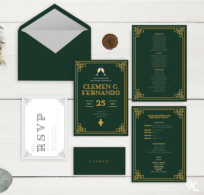 Design the most beautiful event invitation by Erniegulferic | Fiverr