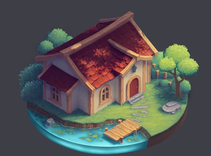 Create isometric props, art, illustration for your game by Alena_siur ...