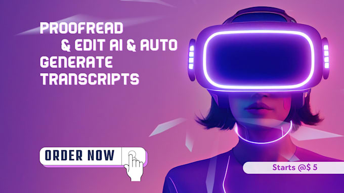 Proofread and edit your english ai generated transcription by ...