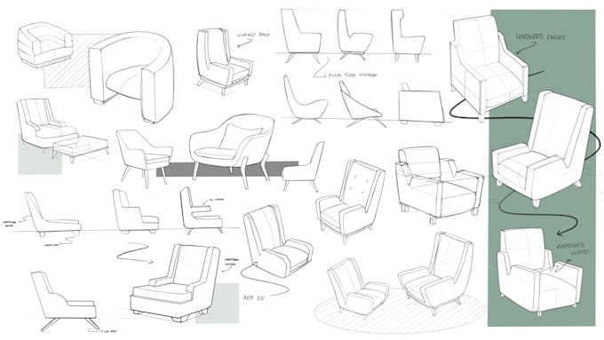 Create concept development sketches by Aubrey_spurr | Fiverr