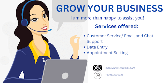 Be your va and customer service representative by Marichelle890 | Fiverr