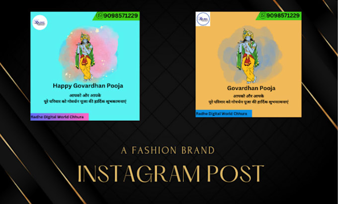 Insta post making, story design festival poster making by ...