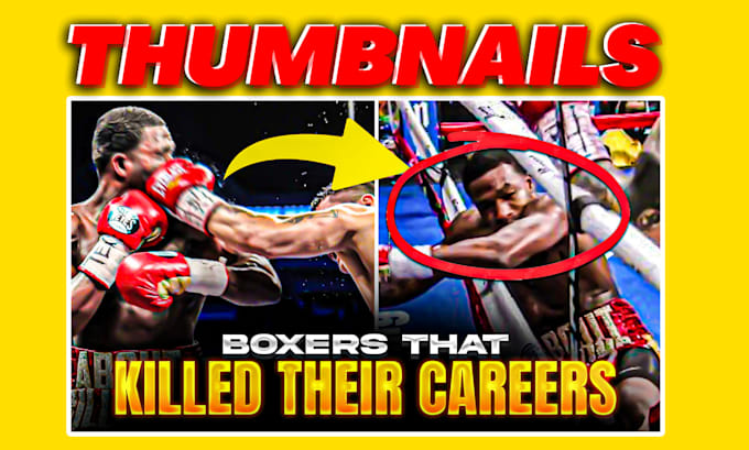 Create clickbait, attractive and amazing boxing niche youtube thumbnail ...