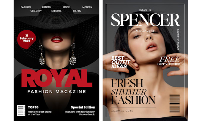 Design unique magazine covers your style, our design by Ahmexx5 | Fiverr