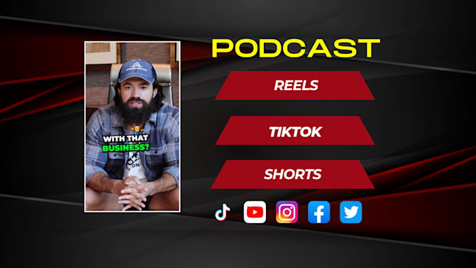 Create viral podcast clips for tiktok, shorts and reels by Ubaedarshad ...